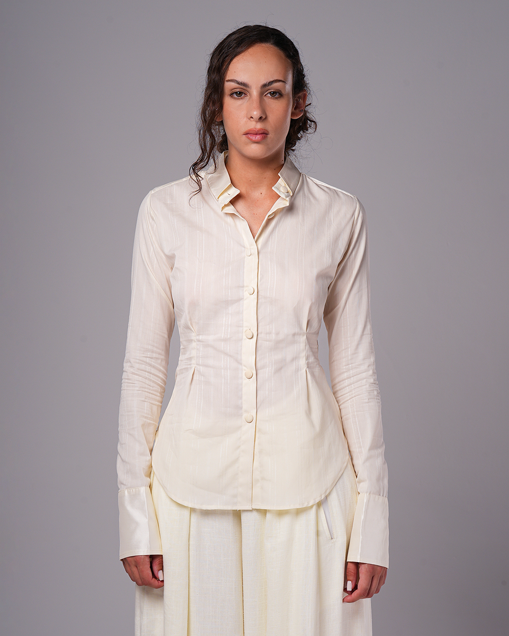 #12 Fitted Double Collar Shirt – Farah Wali